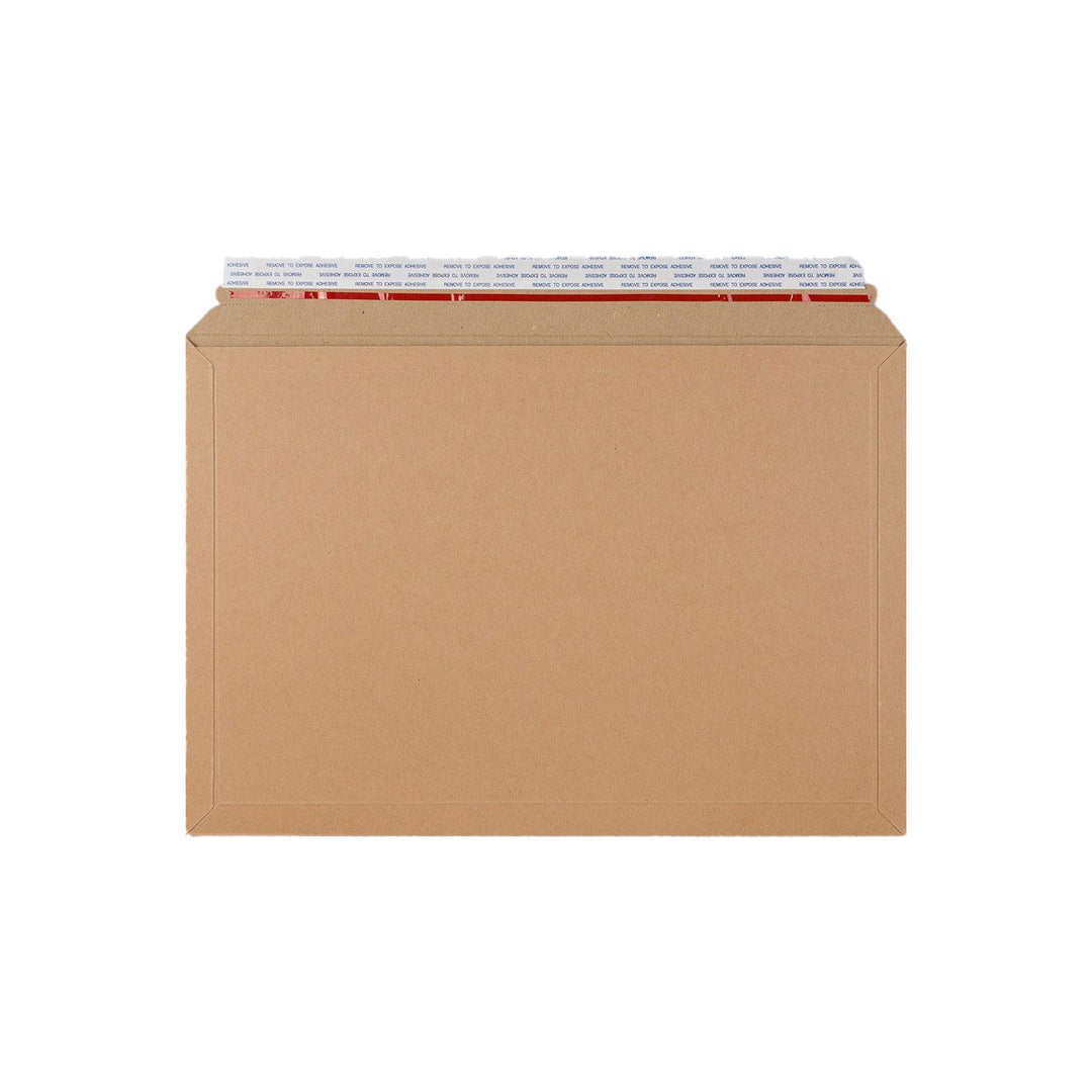 Manila Brown 280gsm Peel & Seal Rigid Board Mailers Envelope (210 x ...