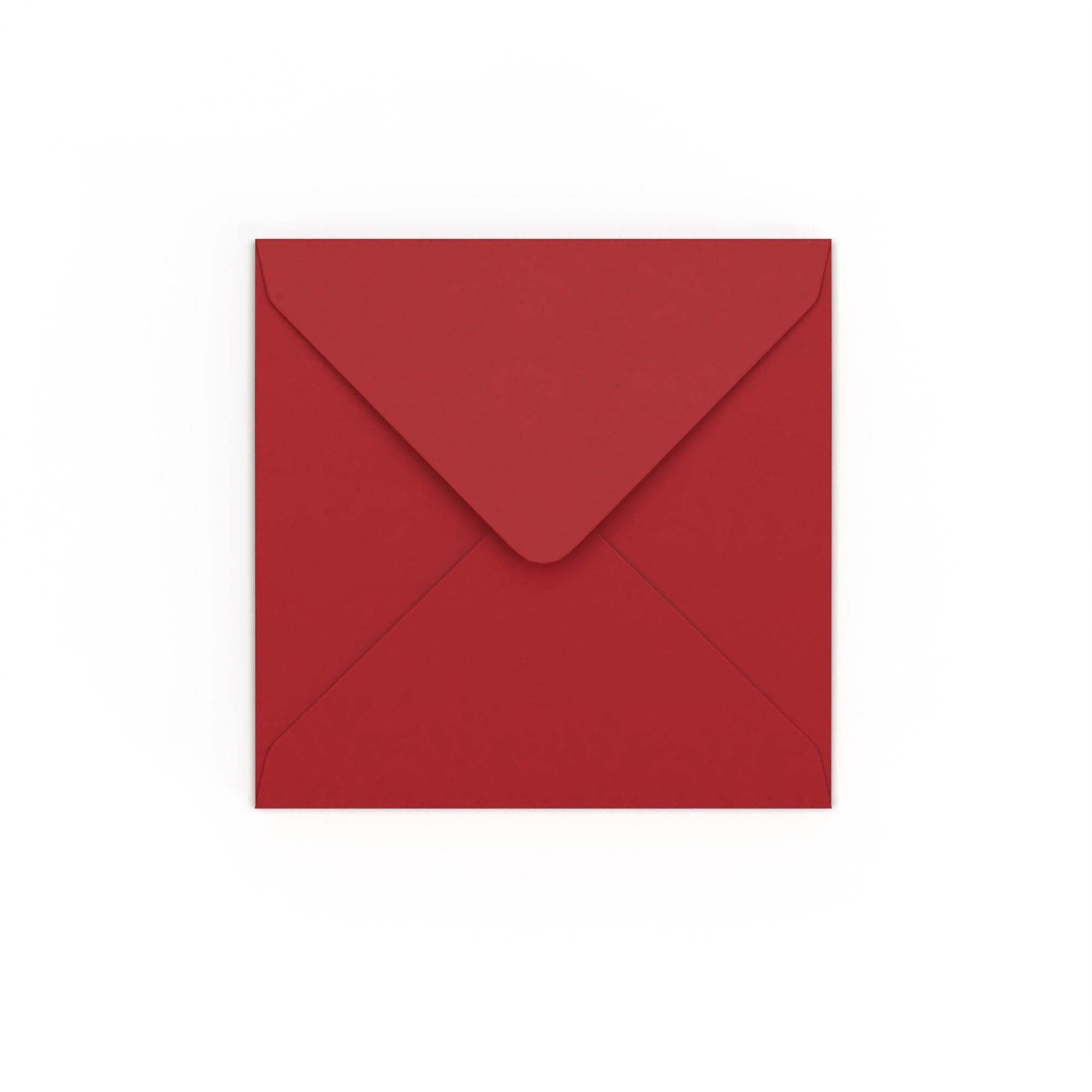 Dark Red Gummed V-Flap 120gsm Envelope (130 x 130mm) – Envelopes.co.uk