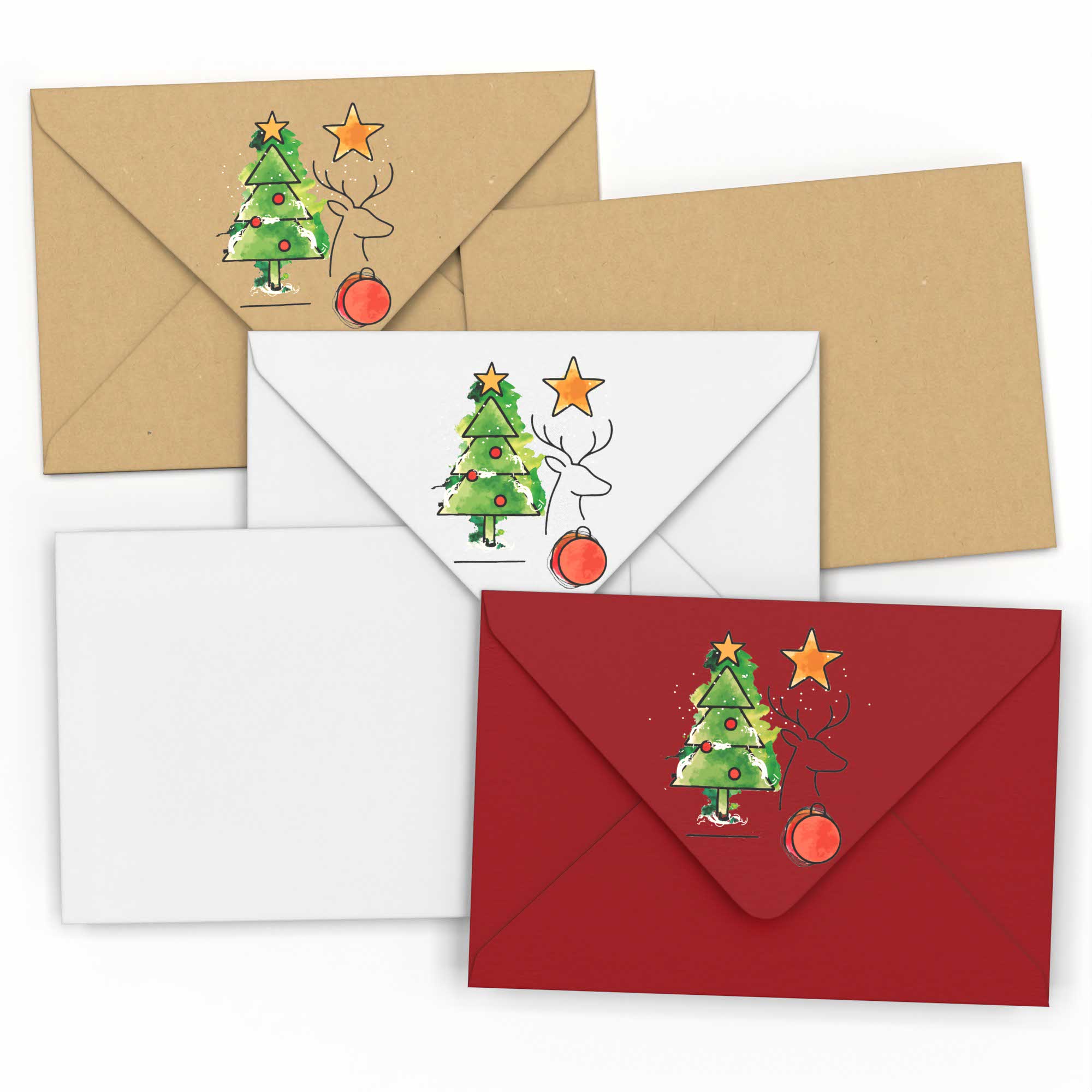 Christmas envelope Christmas Tree – Envelopes.co.uk