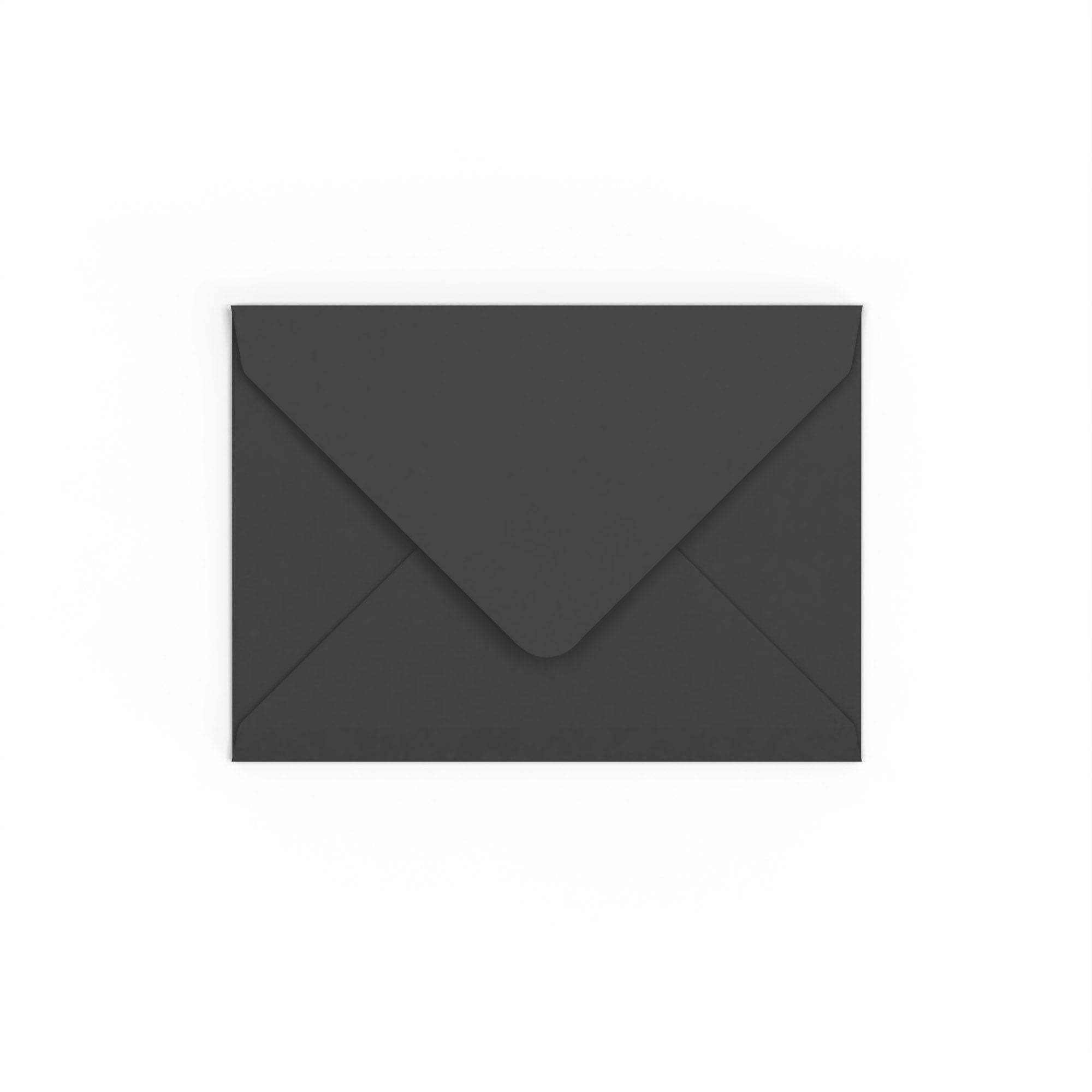 Black British Made 100gsm Gummed V-Flap Envelope (133 x 184mm ...