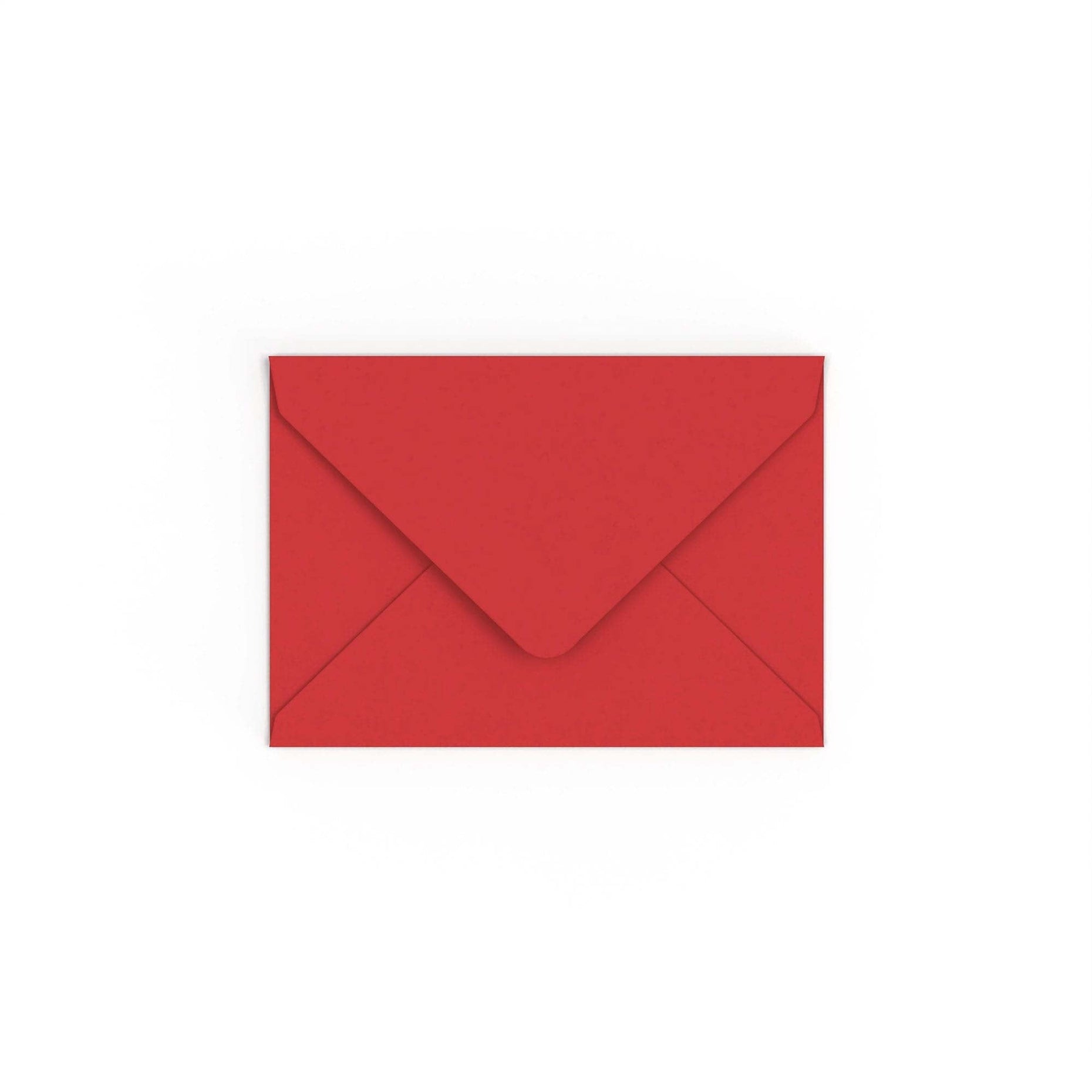 C6 Cherry Red British Made 100gsm Gummed V-Flap Envelope (114 x 162mm ...