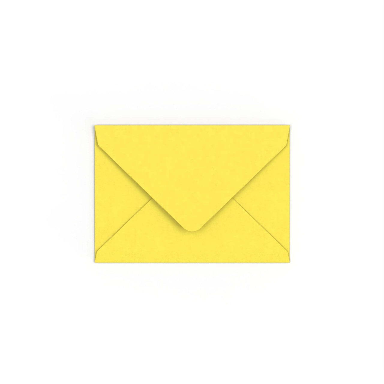 C6 Sunflower Yellow British Made 120gsm Gummed V-Flap Envelope (114 x ...