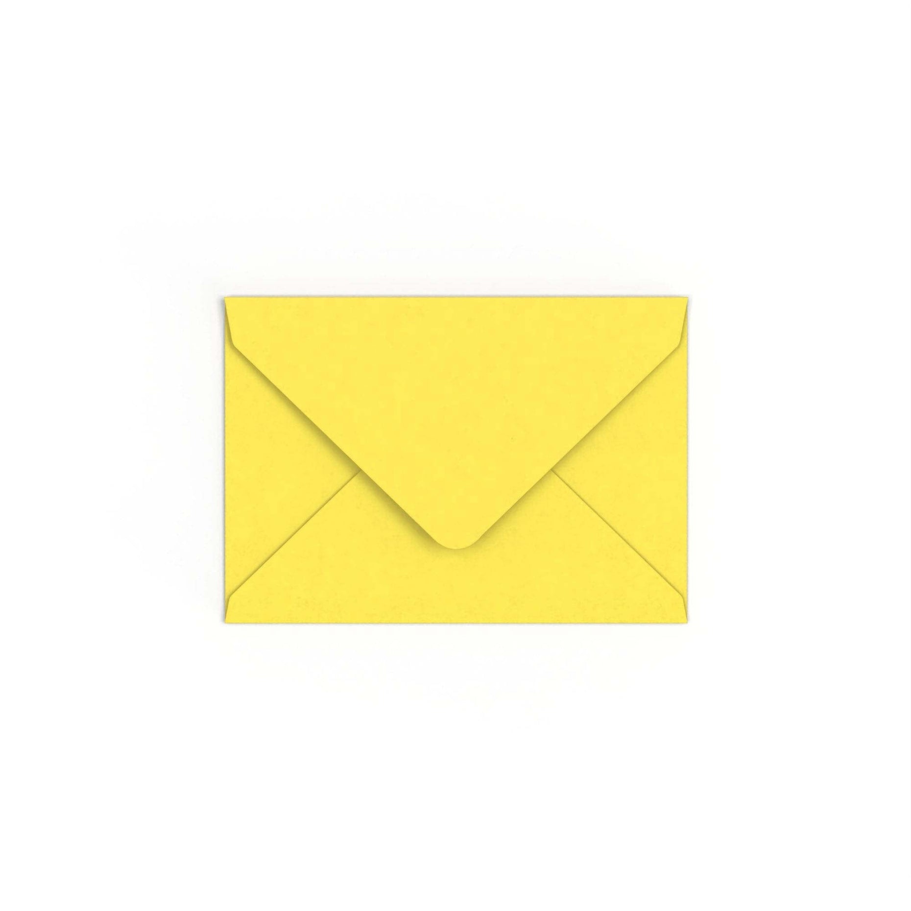 C6 Sunflower Yellow British Made 120gsm Gummed V-Flap Envelope (114 x ...