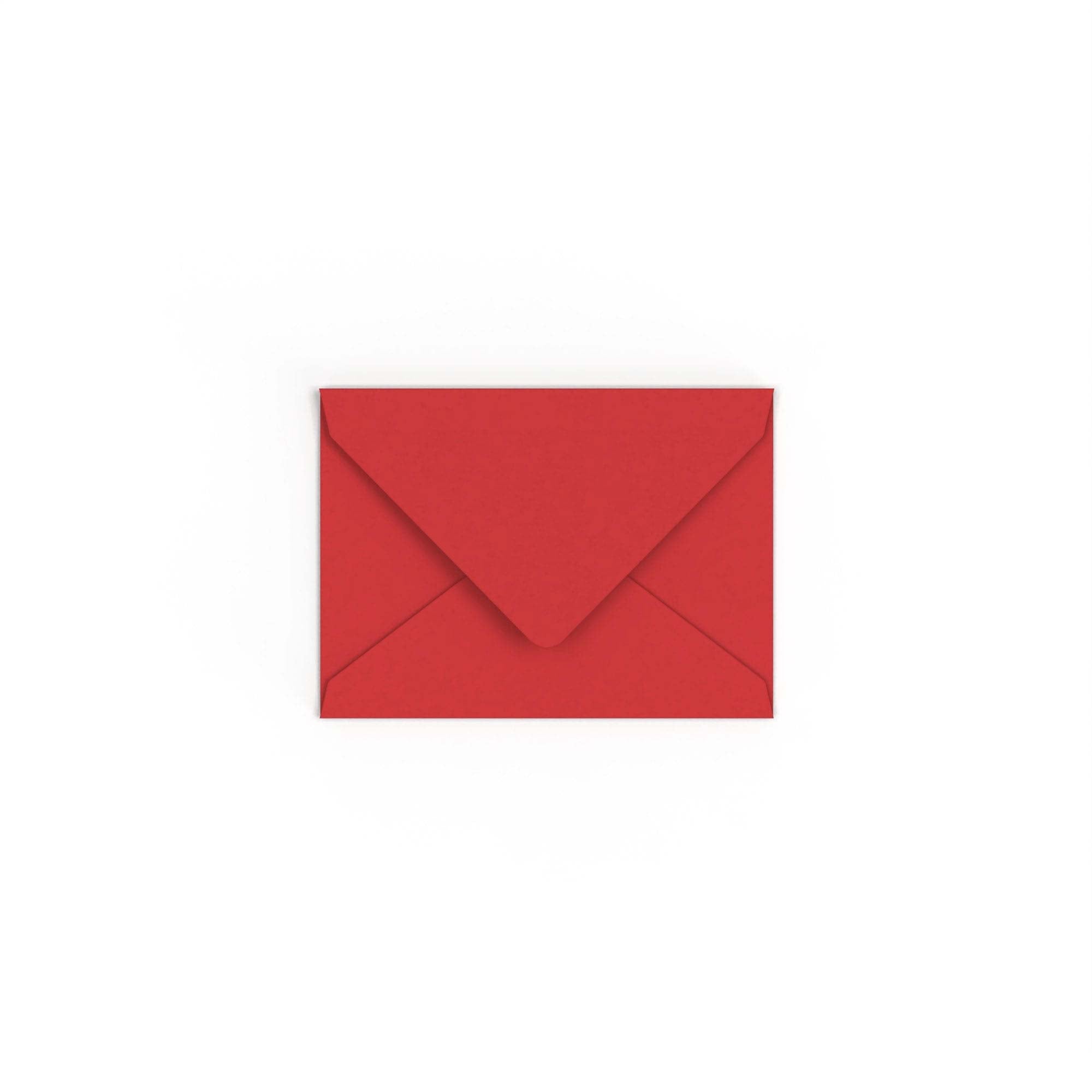 C7 Cherry Red British Made 100gsm Gummed V-Flap Envelope (82 x 113mm ...