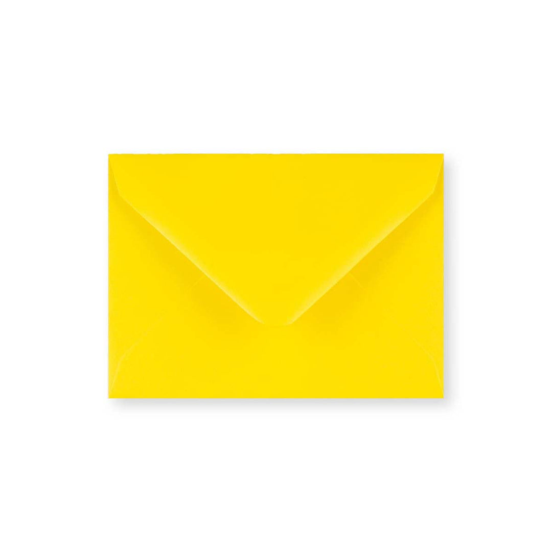 C7 Daffodil Yellow 100gsm Gummed V-Flap Greetings Envelope (82 x 113mm ...