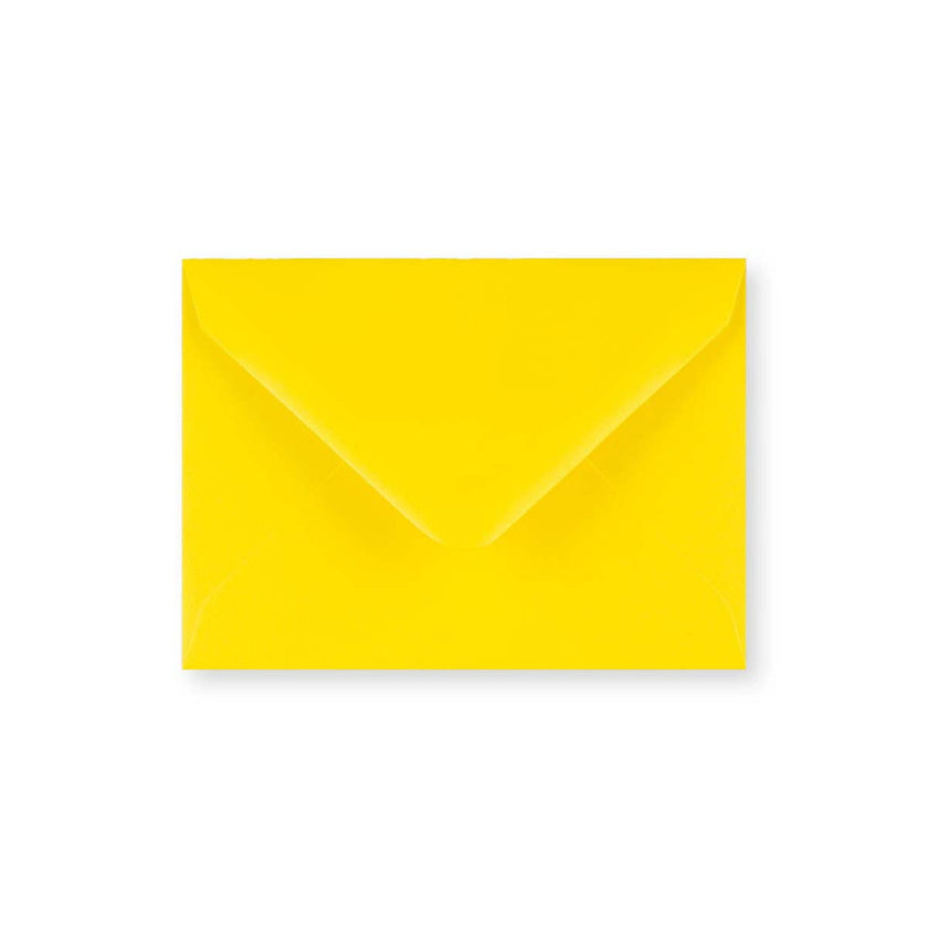 C7 Daffodil Yellow 100gsm Gummed V-Flap Greetings Envelope (82 x 113mm ...