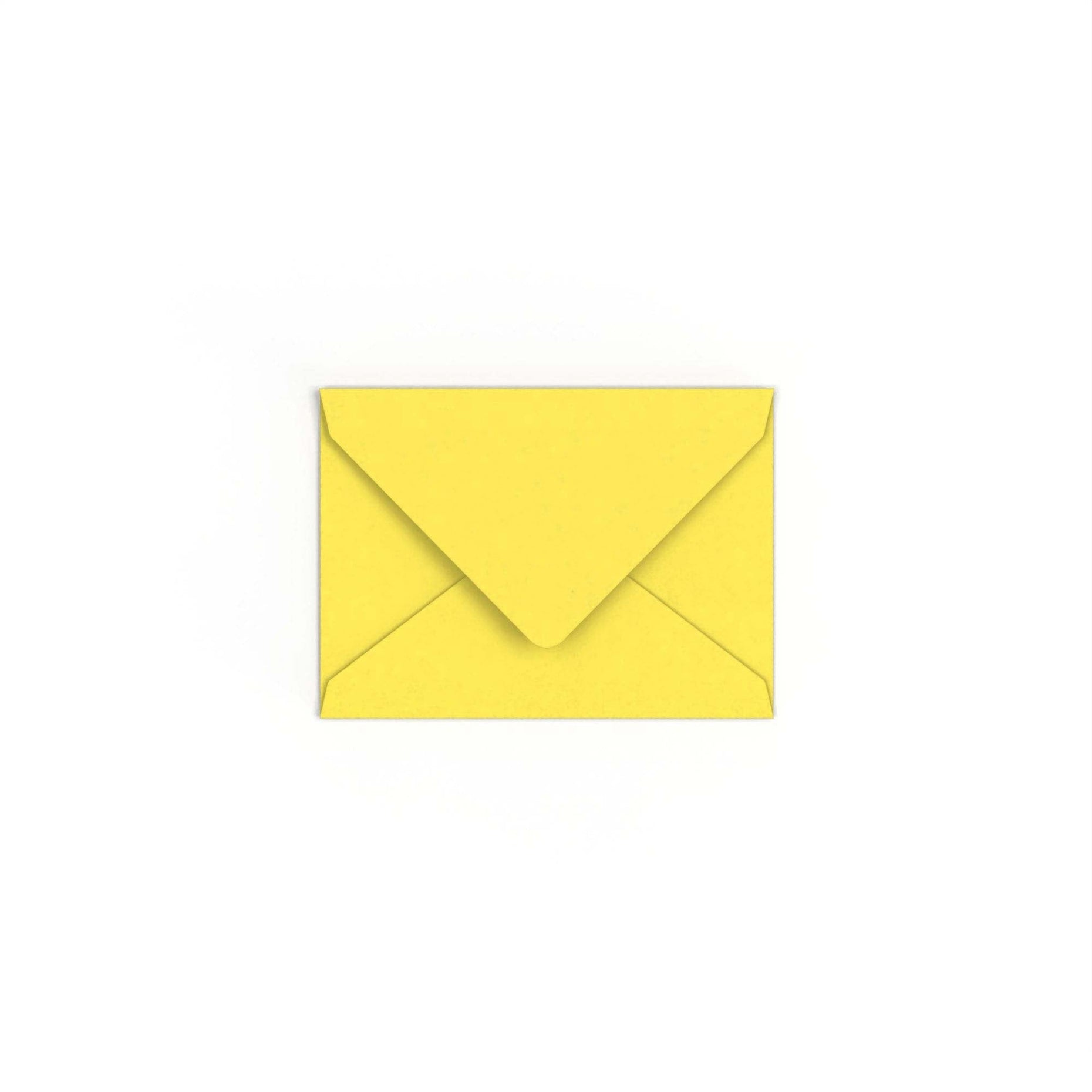 C7 Sunflower Yellow British Made 120gsm Gummed V-Flap Envelope (82 x ...