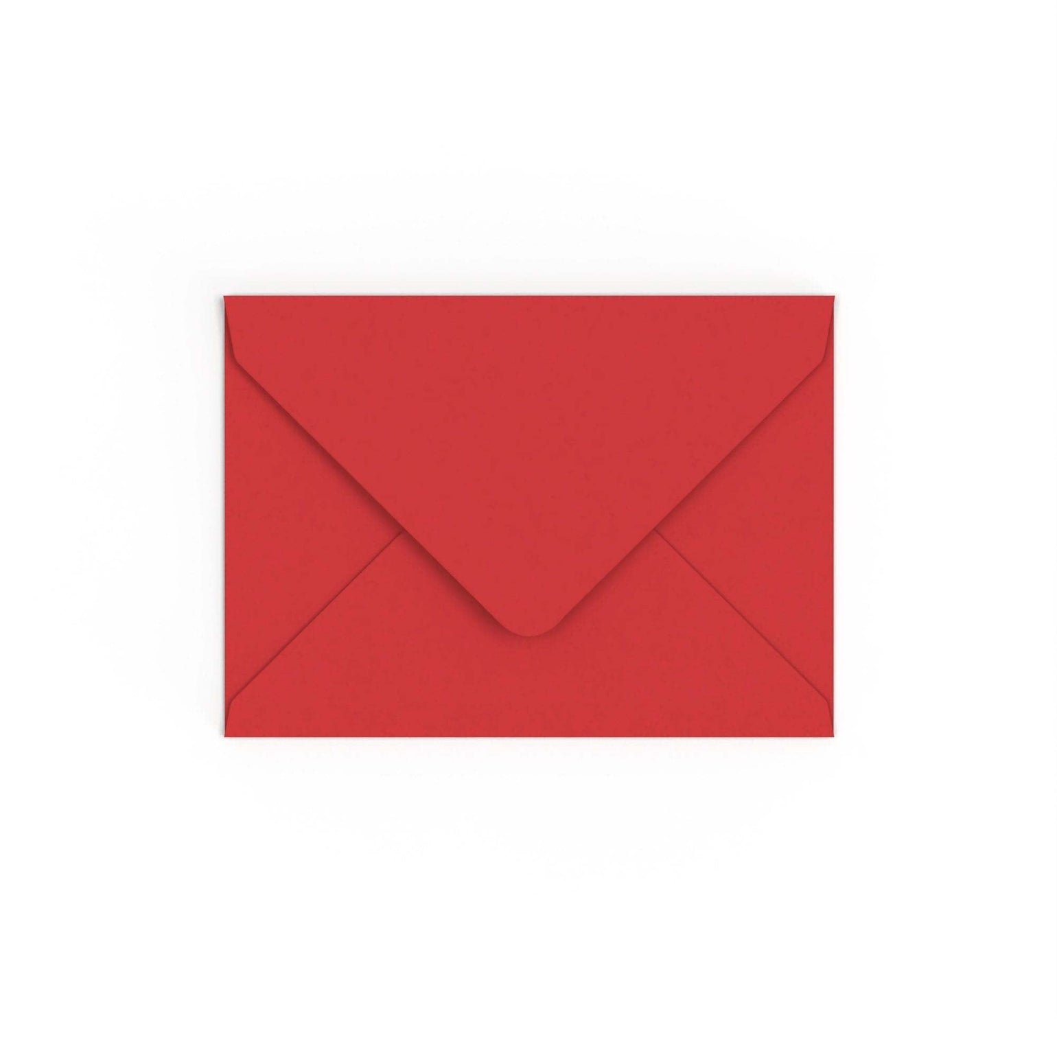 Cherry Red British Made 100gsm Gummed V-Flap Envelope (133 x 184mm ...