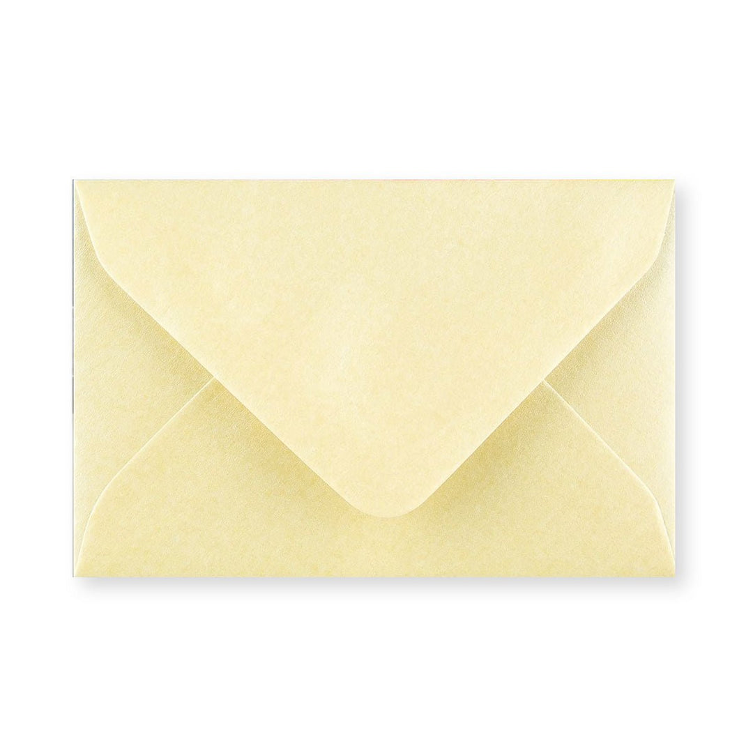 Cream Coloured Gummed V-Flap 90gsm Envelope (62 x 94mm) – Envelopes.co.uk