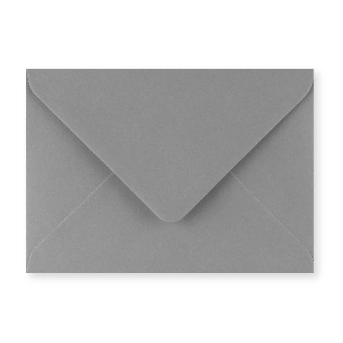 Dark Grey 120gsm Gummed V-Flap Greeting Card Envelope (125 x 175mm ...
