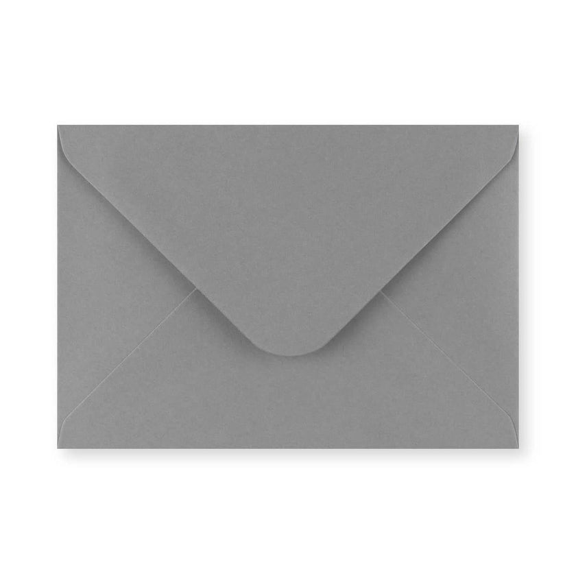 Dark Grey 120gsm Gummed V-Flap Greeting Card Envelope (133 x 184mm ...