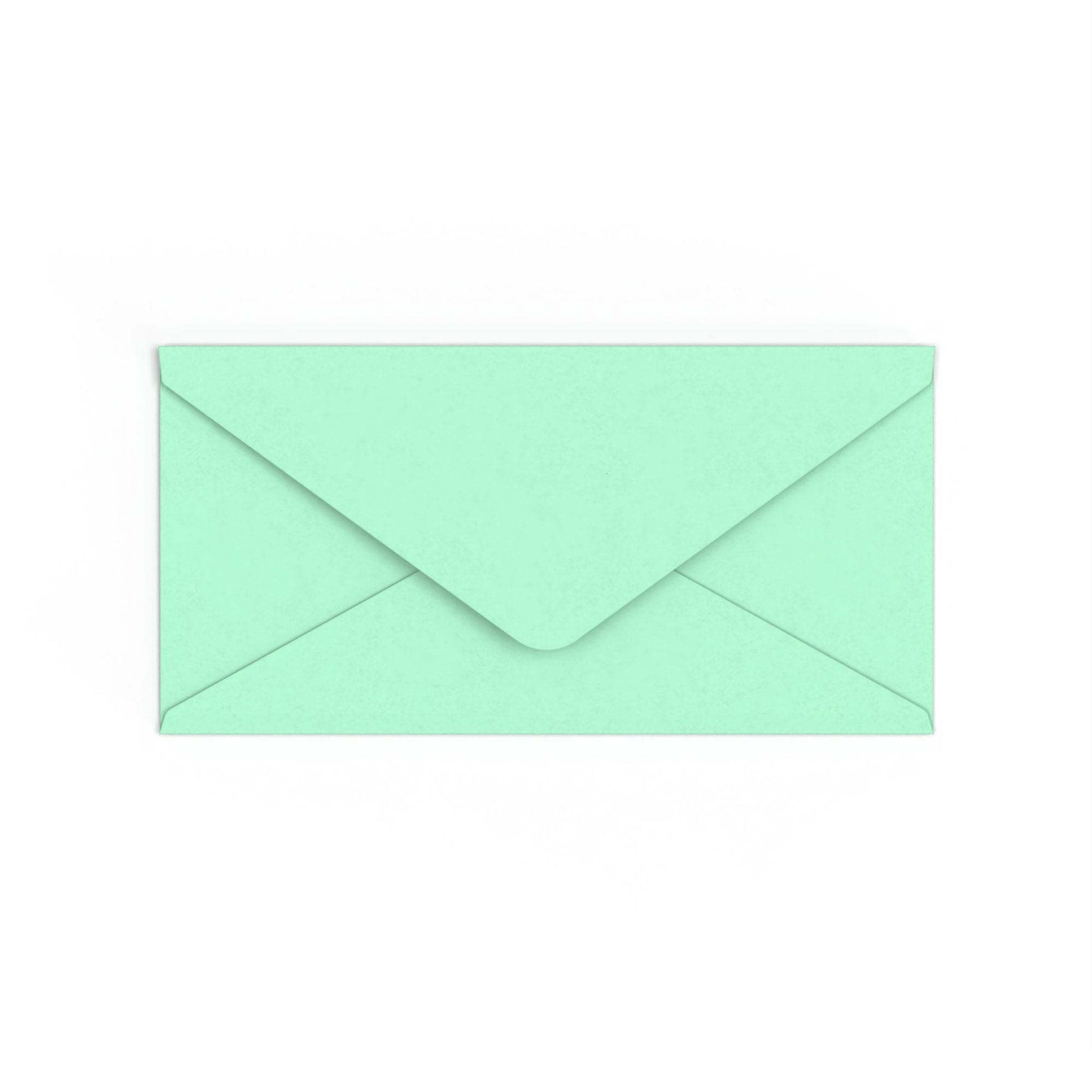 DL Jade Green British Made 100gsm Gummed V-Flap Envelope (110 x 220mm ...