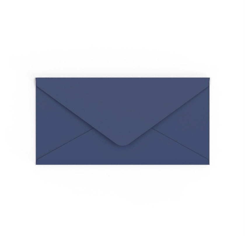 DL Navy Blue British Made 120gsm Gummed V-Flap Envelope (110 x 220mm ...