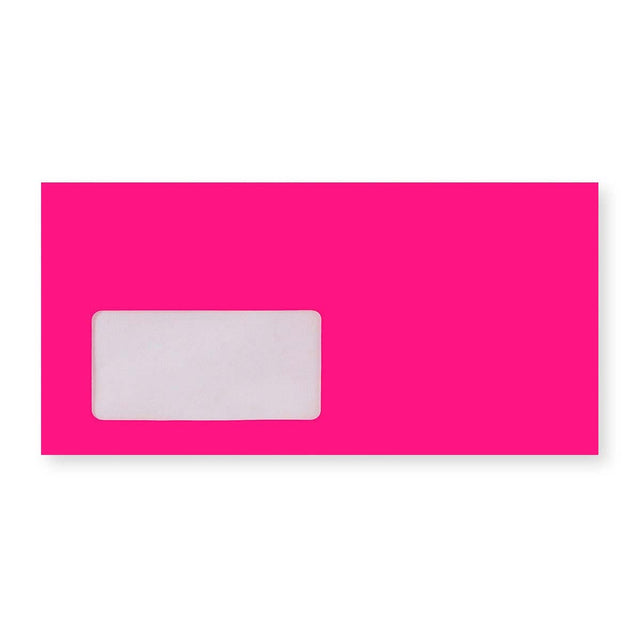 DL Pink 90gsm Peel & Seal Neon Envelope (110 x 220mm) – Envelopes.co.uk