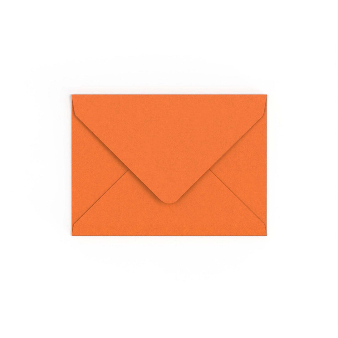 Flame Orange British Made 100gsm Gummed V-Flap Envelope (133 x 184mm ...