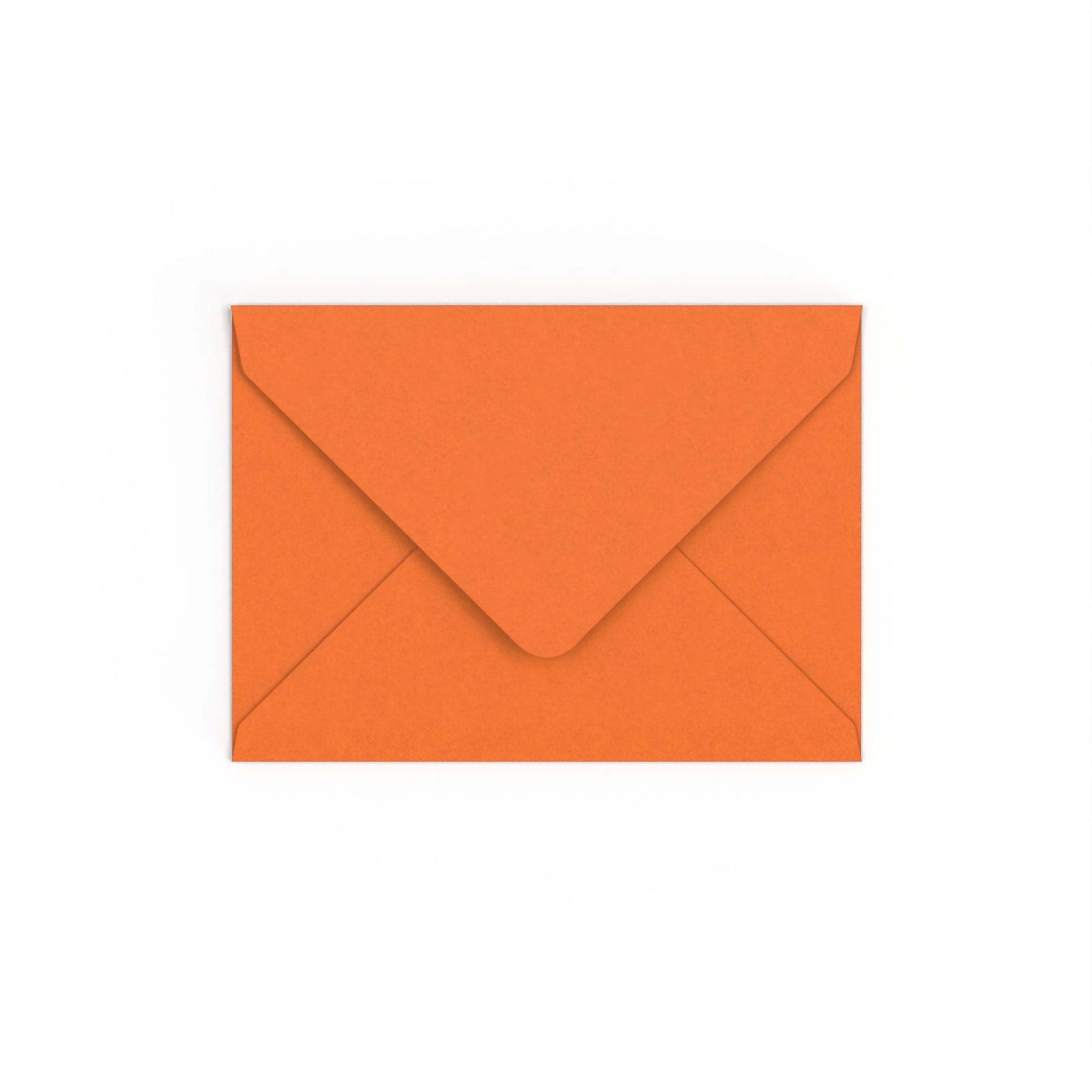 Flame Orange British Made 100gsm Gummed V-Flap Envelope (133 x 184mm ...