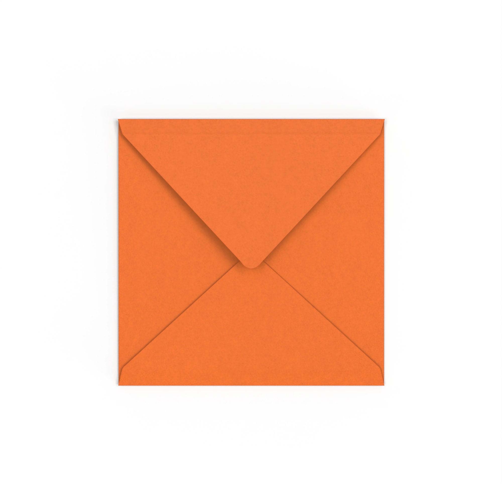Flame Orange British Made 100gsm Gummed V-Flap Envelope (155 x 155mm ...