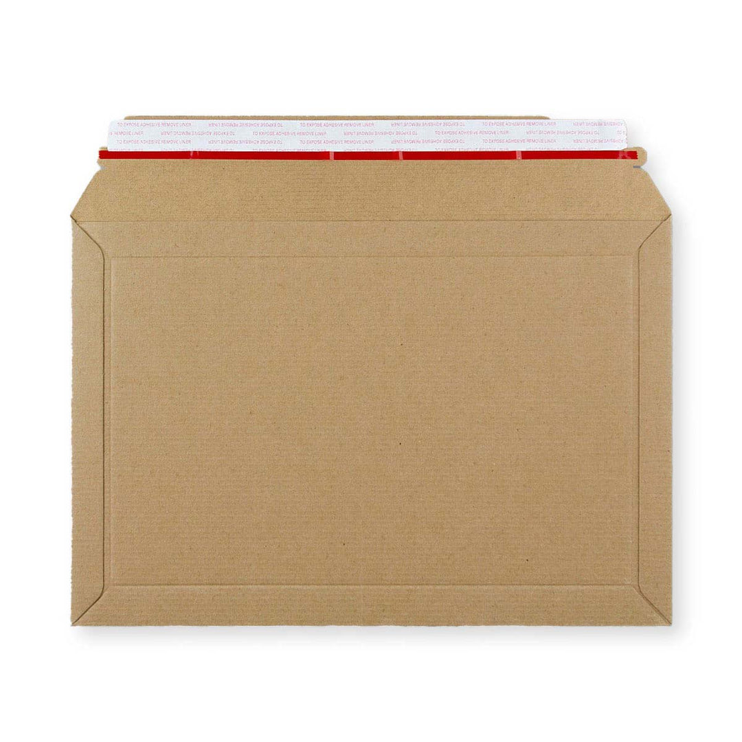 Manila Brown 300gsm Peel & Seal Rigid Board Mailers Envelope (194 x ...