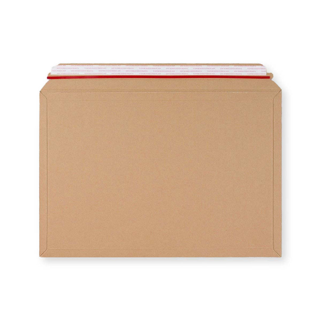 Manila Brown 300gsm Peel & Seal Rigid Board Mailers Envelope (321 x ...