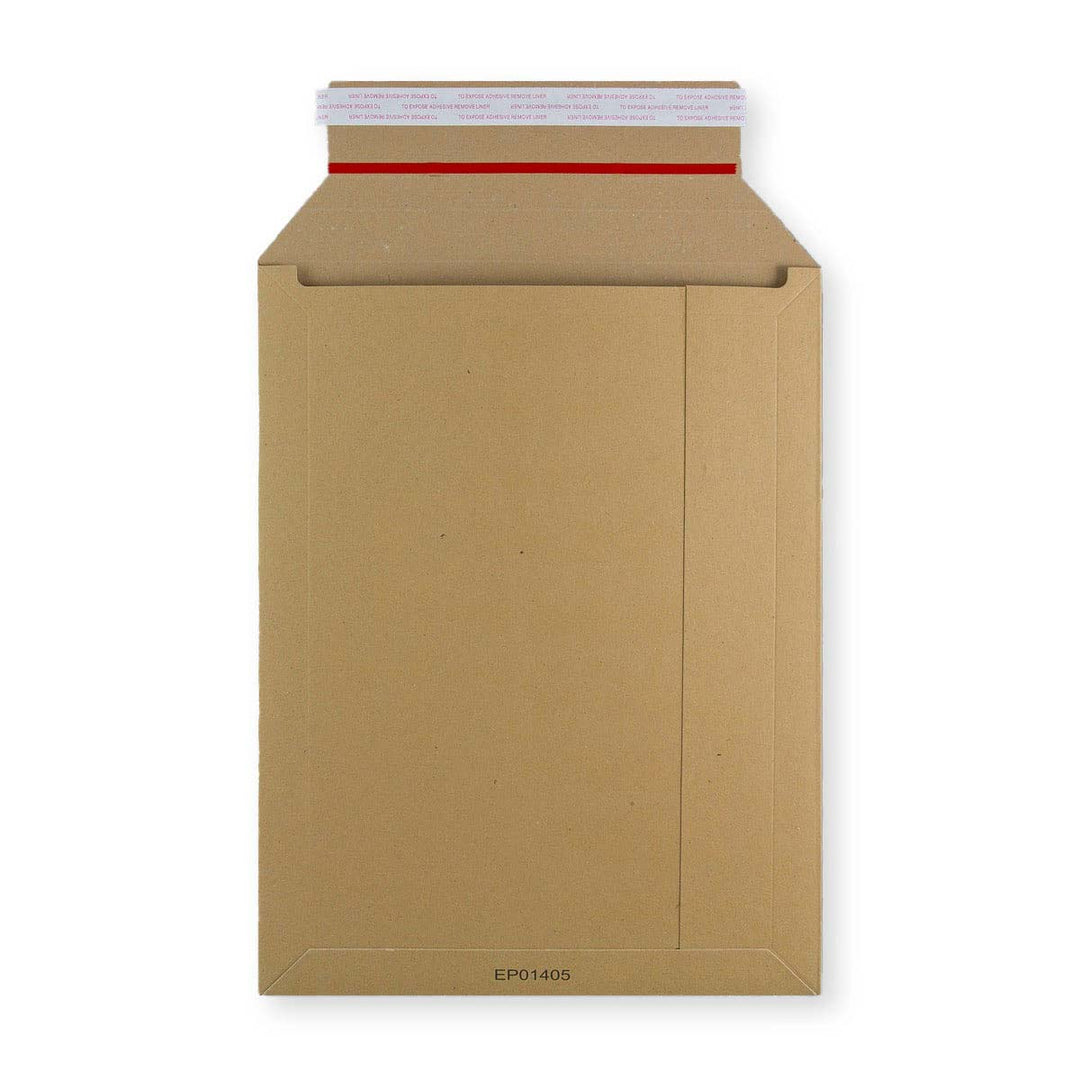 Manila Brown 320gsm Peel & Seal Rigid Board Mailers Envelope (345 x ...